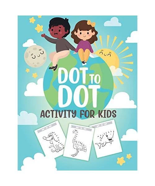 DOT TO DOT Activity For Kids: 50 Animals Workbook | Ages 3-8 | Activity ...