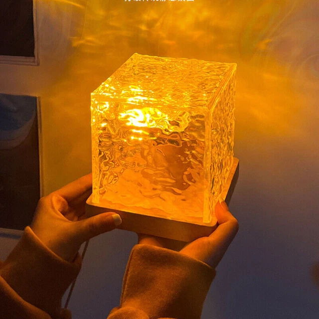 CUBE NORTHERN LIGHTS Aurora Projector Lamp Ocean Wave Night Lights w ...