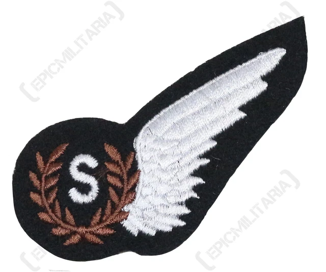 WW2 BRITANNIQUE FLYING Badge RAF N Wing Signals unit patch Brevet ...