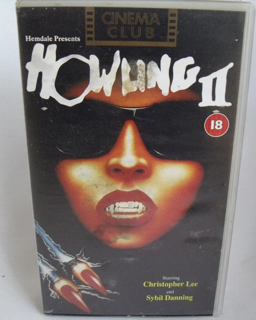 HOWLING II CLASSIC Horror Christopher Lee PAL VHS Tape cert 18 Cinema ...
