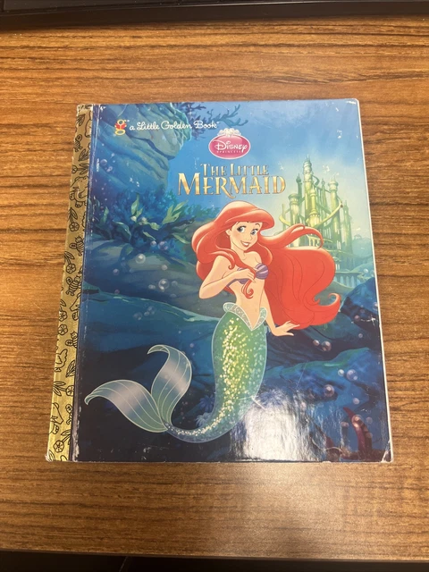 DISNEY THE LITTLE Mermaid Book Princess Little Golden Book~ Collectible ...