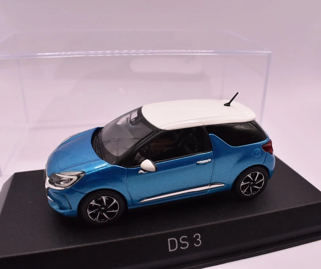 MODELLINO AUTO SCALA 1:43 Citroen DS3 Norev diecast modellismo da collezione blu EUR 29,20 ...