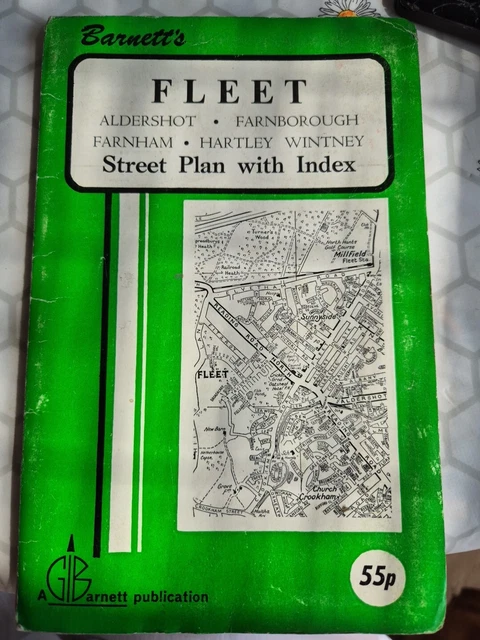 BARNETTS STREET MAP Of Fleet Circa 1980's £3.00 - PicClick UK