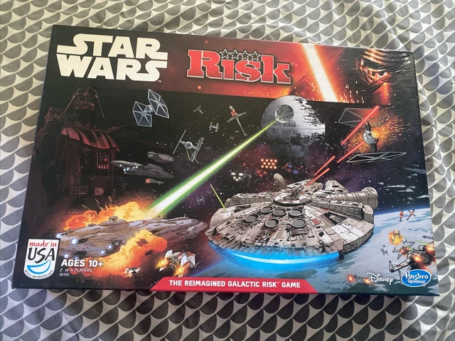 STAR WARS RISK Game Board The Reimagined Galactic Risk Game Hasbro $25. ...