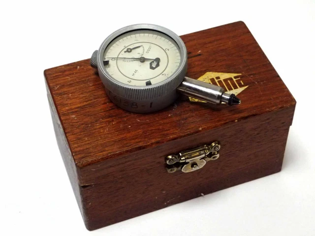 COMPAC GENEVE ALINA M46 .0001" Dial Indicator Gauge 0-1-2-3-4-0 *Tested ...