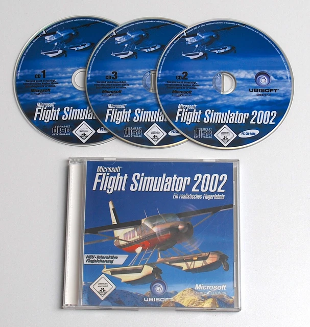 MICROSOFT FLIGHT SIMULATOR 2002 (Flugsimulator) für RETRO Fans! MS FS2002 EUR 12,00 - PicClick DE