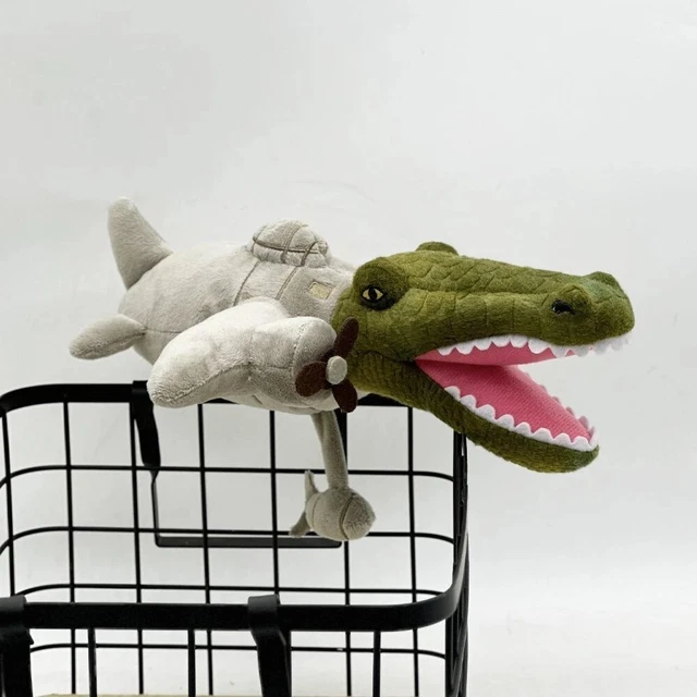 30CM ITALIAN BRAINROT Al Crocodile Fighter Jet Plush Game Doll Stuffed ...