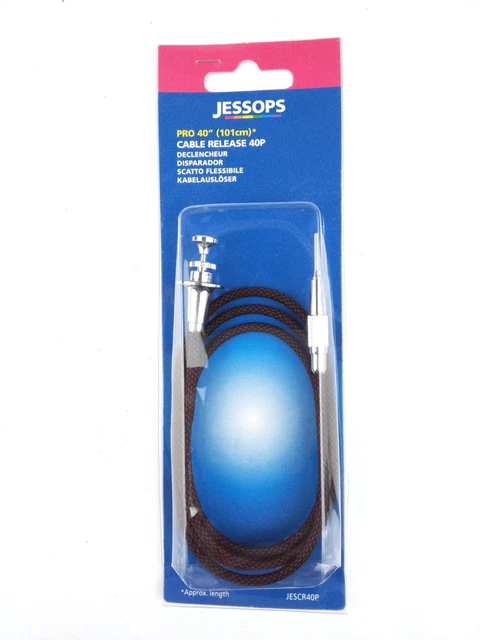 JESSOPS JAPAN PRO 40P Shutter Cable Release (JESCR40P) - 1 Metre Length ...