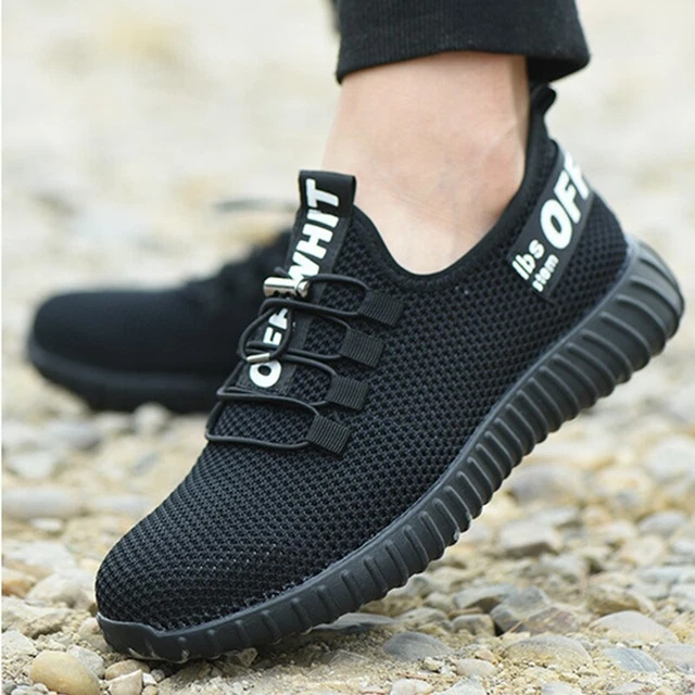 WOMEN TRAINERS LIGHTWEIGHT Steel Toe Cap Mesh Work Boots Men Safety ...