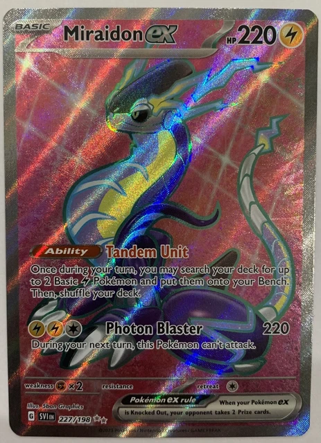 POKEMON TCG SCARLET & Violet MIRAIDON EX 227/198 HOLO ULTRA RARE $8.50 ...