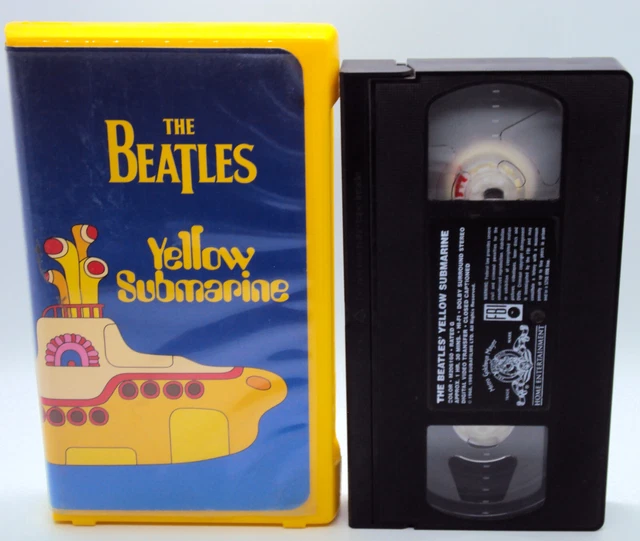 THE BEATLES YELLOW SUBMARINE VHS 1968 Psychodelic Animated Film Sgt ...
