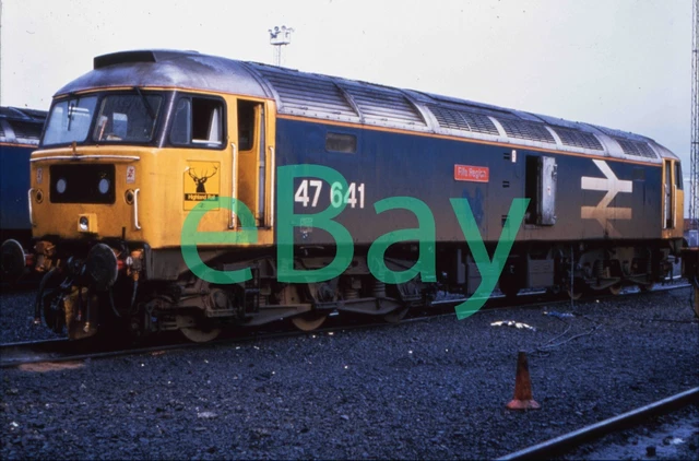 35MM RAILWAY SLIDE of Class 47 47641 @ Eastfield £4.99 - PicClick UK