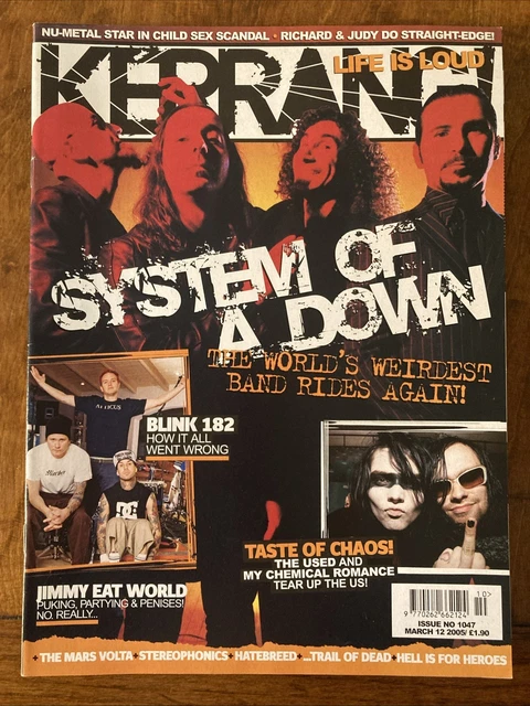 KERRANG MUSIC MAGAZINE #1047 System Of A Down Blink 182 Mars Volta ...