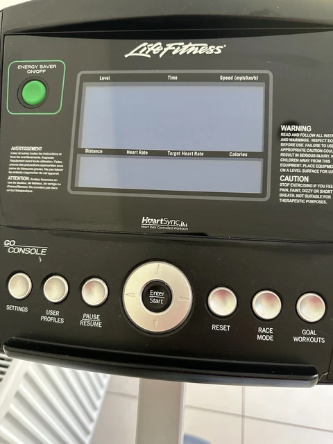 LIFE FITNESS - C1 Upright Cycle with Go Console - Nearly New Barely ...