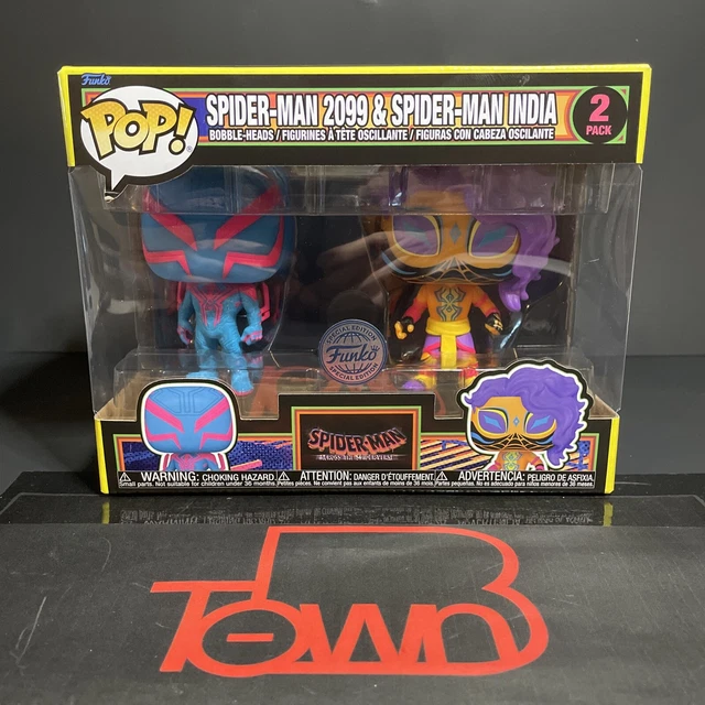 FUNKO POP! ACROSS The SpiderVerse Spider-Man 2099 & Spider-Man India BL ...