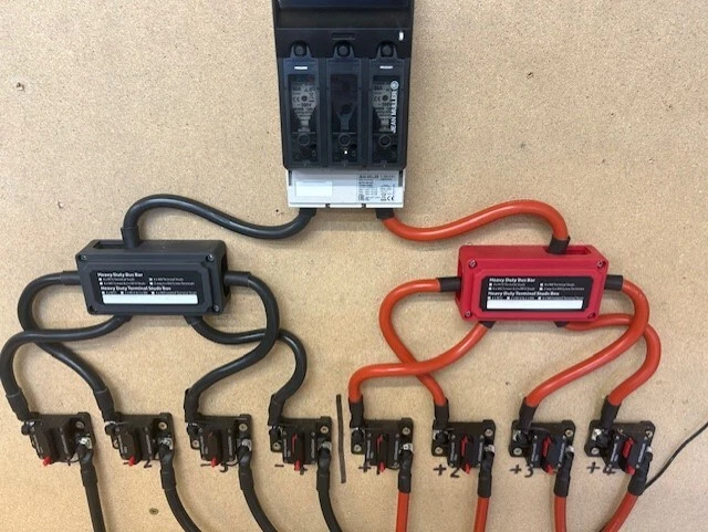 2 X 300A Heavy Duty solar battery BusBar M8 Terminal 12V-48V ...