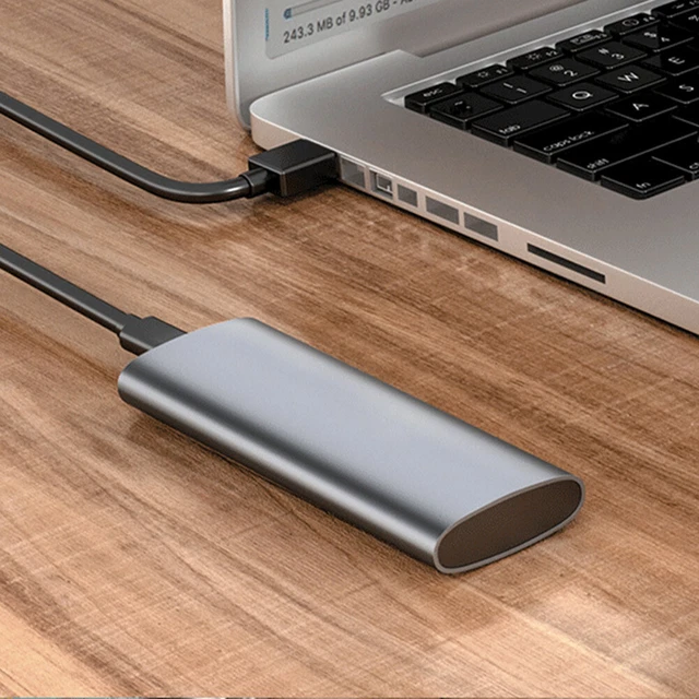 M.2 EXTERNAL SSD Enclosure Adapter NVMe/NGFF HDD Box for 2230/2242/2260 ...