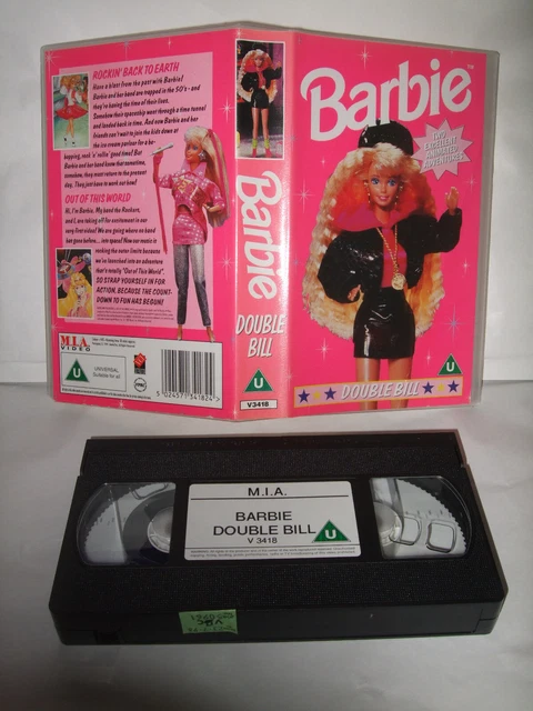 BARBIE -DOUBLE BILL VHS tape U 1994 (Children's Animated Cartoon ...