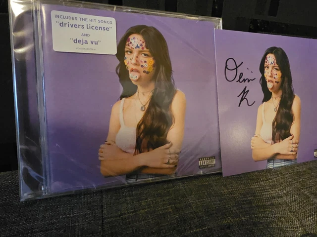 OLIVIA RODRIGO, INCL.SONG Drivers license, Sour CD + signed Card, OVP ...