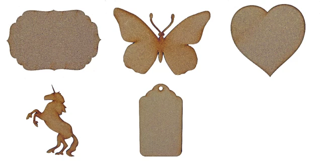 LASER CUT WOODEN MDF Craft Shapes Blanks MULTIPLE DESIGNS - Large £2.50 ...