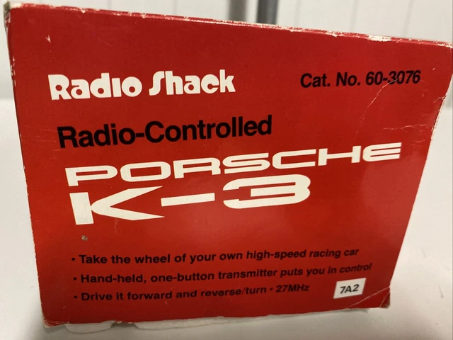 VINTAGE RADIO SHACK Porsche 935 K3 RC Radio Controlled Racing Car in ...
