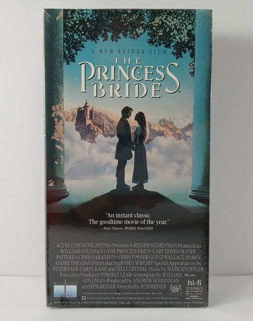 VINTAGE 1988 THE Princess Bride VHS Tape Movie FIRST RELEASE New ...