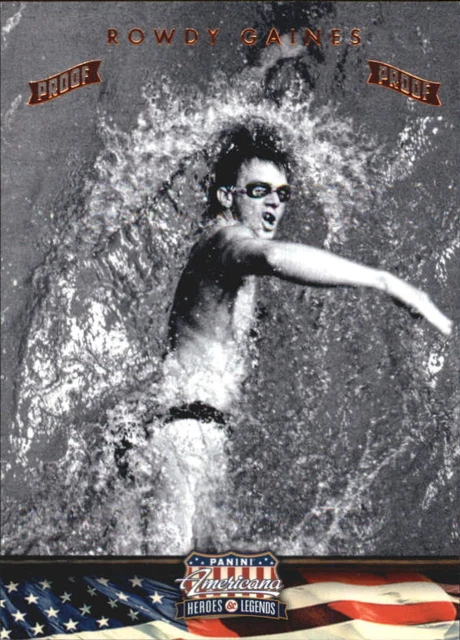 2012 AMERICANA HEROES and Legends épreuves bronze #108 Rowdy Gaines/100 ...