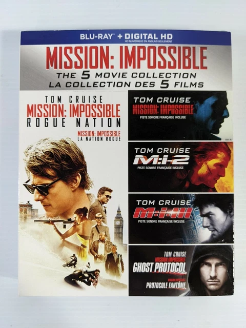 MISSION IMPOSSIBLE THE 5 Movie Collection Blu-ray Set EUR 16,71 ...