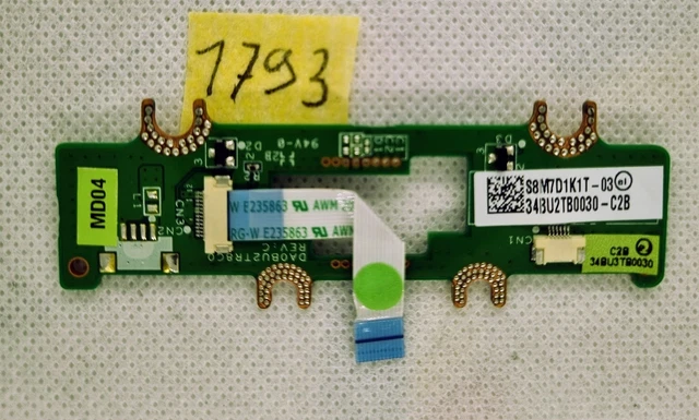 TOSHIBA SATELLITE PRO U400 GENUINE TOUCHPAD BUTTON BOARD - Replace and ...
