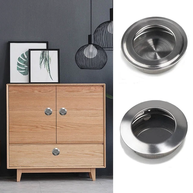 ROUND DOOR HANDLES Stainless Steel Sliding Door Pull New Door Knobs ...