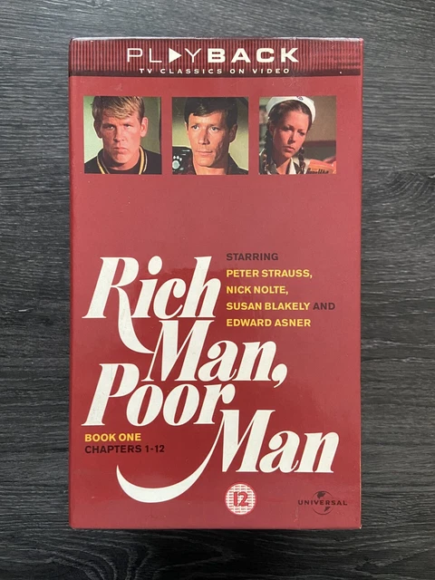 RICH MAN POOR Man - VHS Video Tape Cassette Box Set £1.99 - PicClick UK