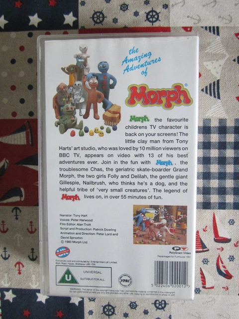 MORPH THE AMAZING Adventures Of Morph Vhs Video Tape Uk Pal Format Only ...