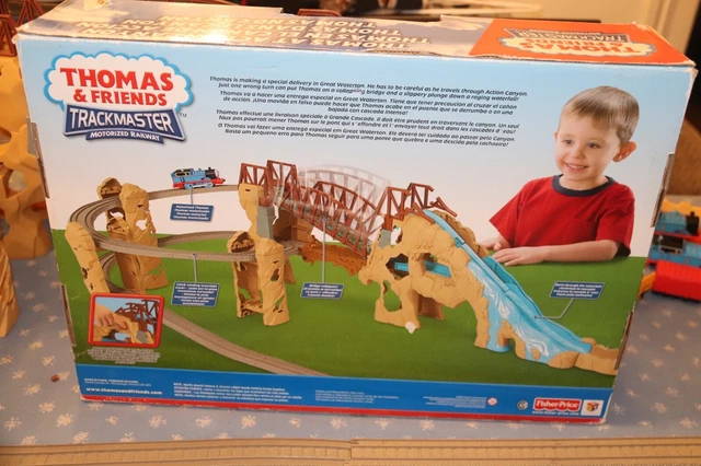 FISHER-PRICE THOMAS & Friends TRACKMASTER Action Canyon SET, w/ Extras ...