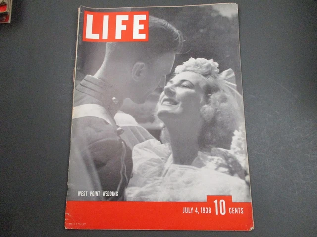 LIFE MAGAZINE JULY 4 1938 Special Issue West Point Wedding No Label £8. ...