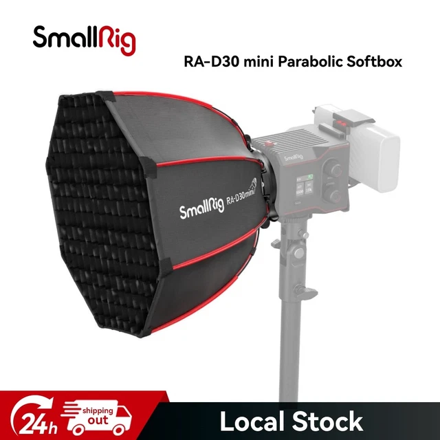 SMALLRIG MINI PARABOLIC Softbox RA-D30, Compatible with SmallRig RC 60B ...