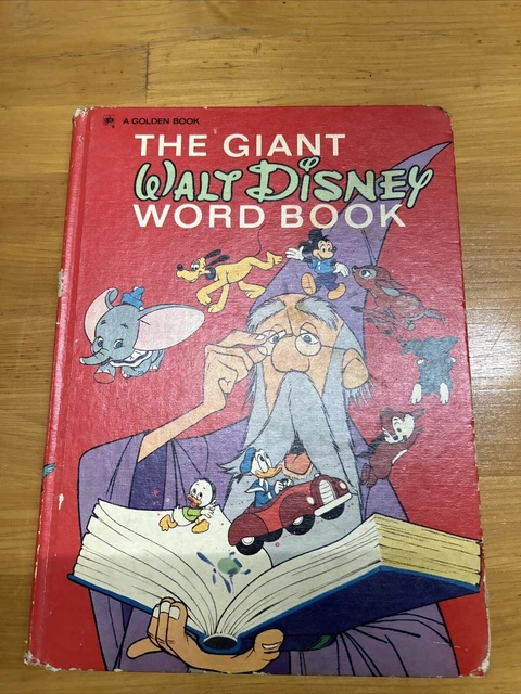 VINTAGE &THE GIANT Walt Disney Word Book" 1971 Hardback A Golden Book ...