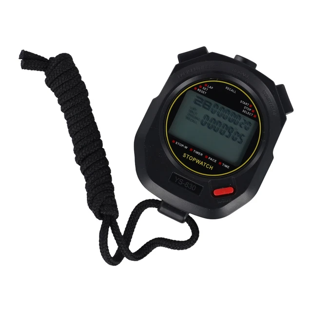 ERGONOMIC DIGITAL STOPWATCH Timer with 100 Memory Functions and Backlight £18.31 - PicClick UK
