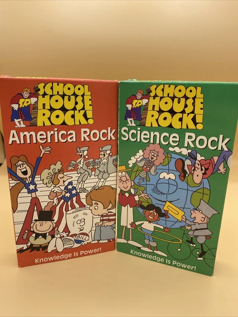 SCHOOL HOUSE ROCK Vtg VHS Lot - Science Rock & America Rock Tapes ...
