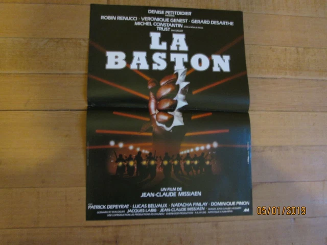 LA BASTON ROBIN RENUCCI Affiche cinéma originale pliée F:40/60 année ...