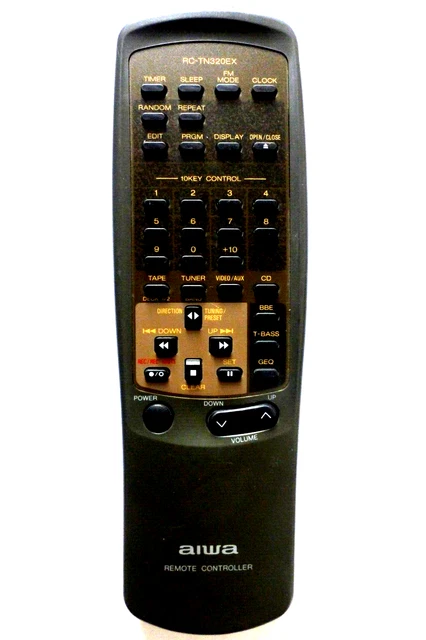 AIWA HIFI REMOTE CONTROL RC-TN320EX for NSX3000 NSX3100 NSX320 EUR 17 ...