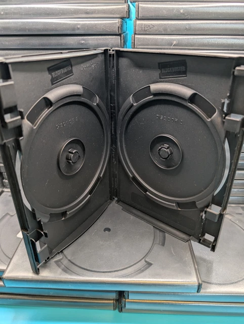 BLOCKBUSTER EMPTY DVD Case, Double Disc Dual Disc Black Case ...