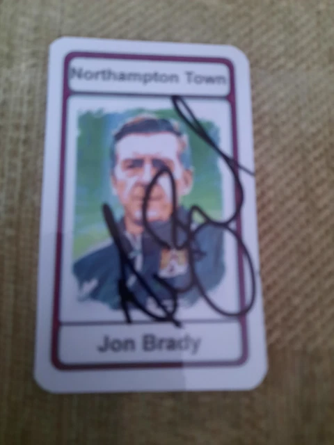 SIGNED JON BRADY Northampton Town Football Card 2024/25 £5.99 - PicClick UK