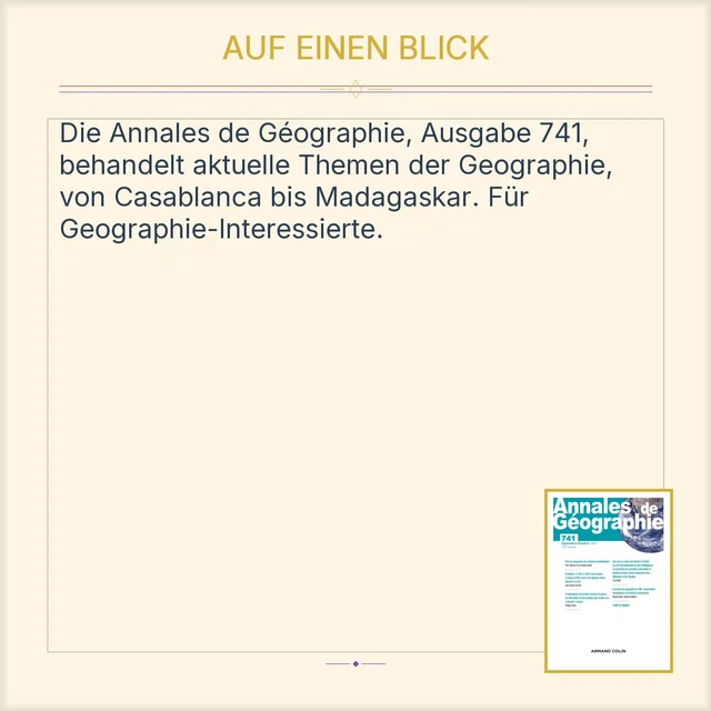 ARMAND COLIN ANNALES de Géographie 741 2021 Zeitschrift Geographie EUR ...