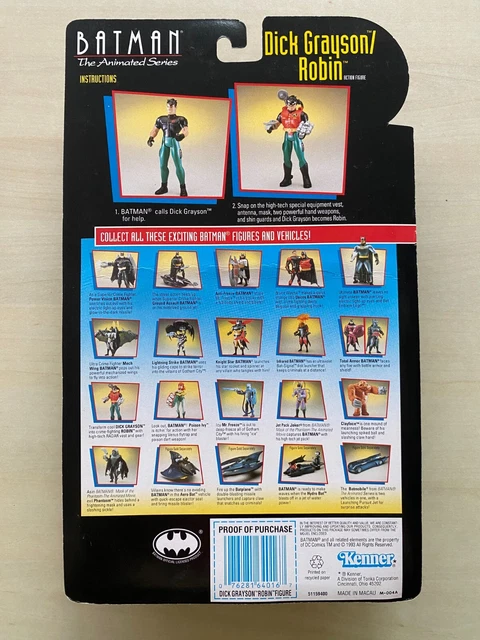 Batman The Animated Series Dick Grayson Robin Kenner 1993 Stocké