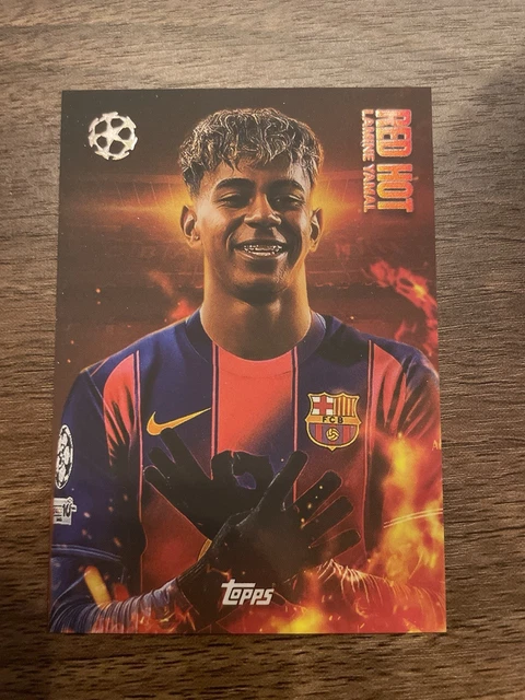 TOPPS MATCH ATTAX 2025/2026 Red Hot Lamine Yamal RH-LY Ultra Rare 1:250 ...