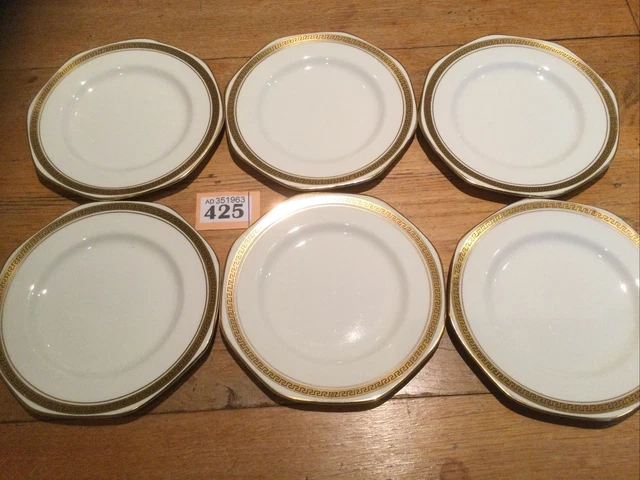 SET OF 6 Art Deco Solian Ware By Soho Pottery Small Side Plates 1930's ...