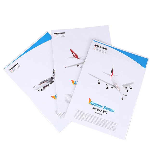 1:300 AIRBUS A380 3D Paper Model Papercraft Cardboard for Children ...