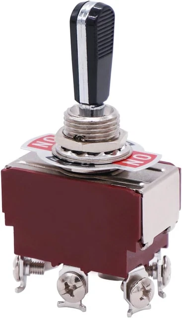 /HEAVY DUTY ROCKER Toggle Switch 16A 250V DPDT 3 Position 6 Pin On/Off ...