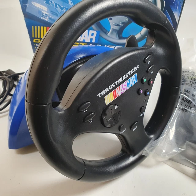 THRUSTMASTER NASCAR COMPACT Wheel Playstation PS1 PS2 Steering ...
