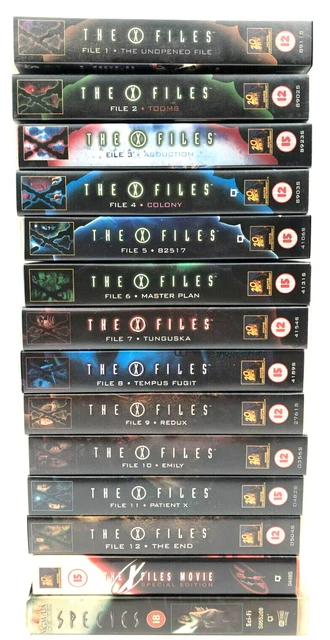 THE X FILES VHS Cassette Tapes File 1 - 12 & Movie T2592 Bulk G £19.99 ...